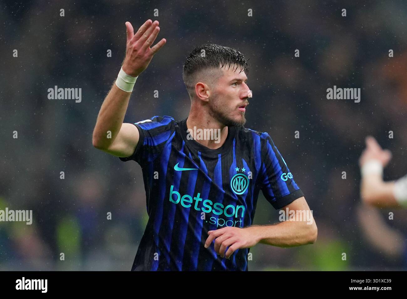 Inter MilanÕs Petar Sucic celebrates after scoring 2-0 during the Serie ...