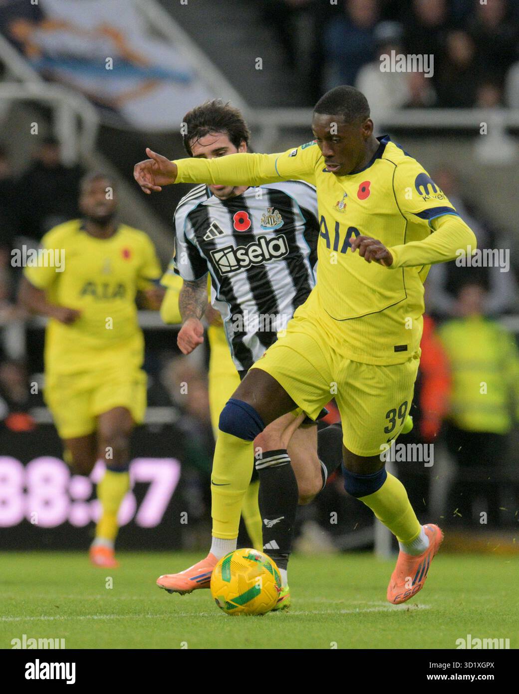 Randal Kolo Muani of Tottenham Hotspur in action during the Carabao Cup ...