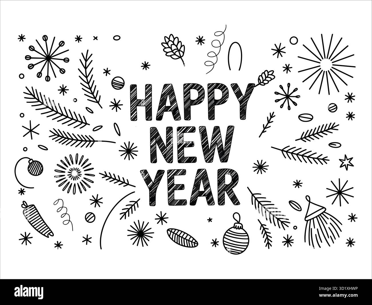 2026 happy new year nature Stock Vector Images - Alamy