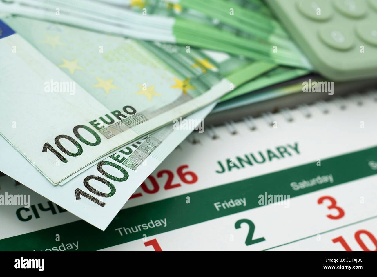 Calendar january 2026 close up hi-res stock photography and images - Alamy