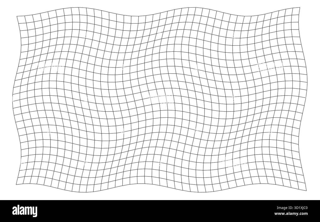 Wavy deformed grid lines create a dynamic abstract background perfect ...