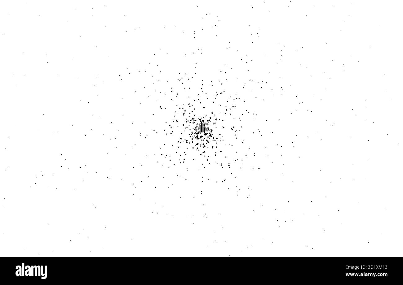 Dynamic black starburst dot explosion radiates from center, perfect for ...
