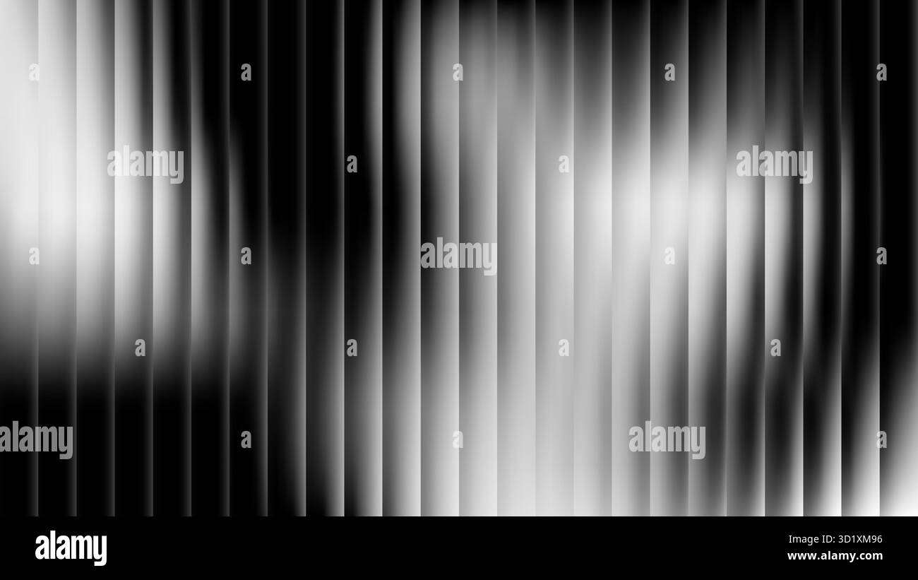 Ribbed glass background with refraction effect. Reeded glass with black ...
