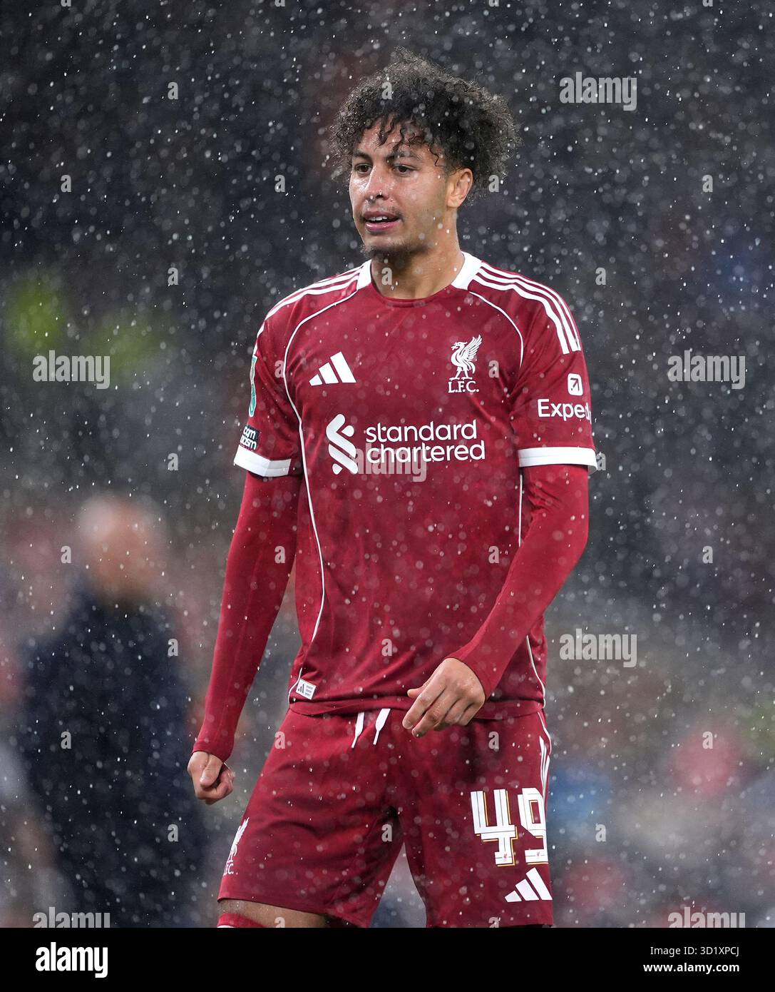 Liverpool's Kaide Gordon during the Carabao Cup fourth round match at ...