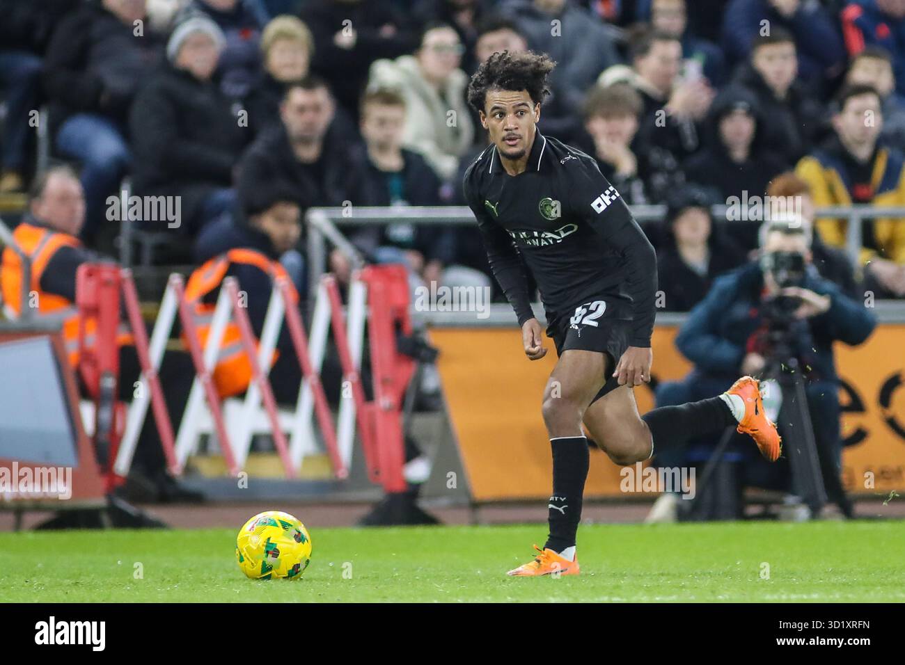 Oscar Bobb of Manchester City during the Carabao Cup Last 16 Swansea ...
