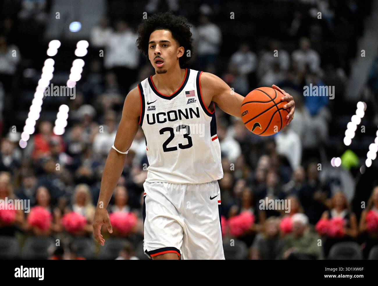 UConn forward Jayden Ross (23) during the second half of an NCAA ...