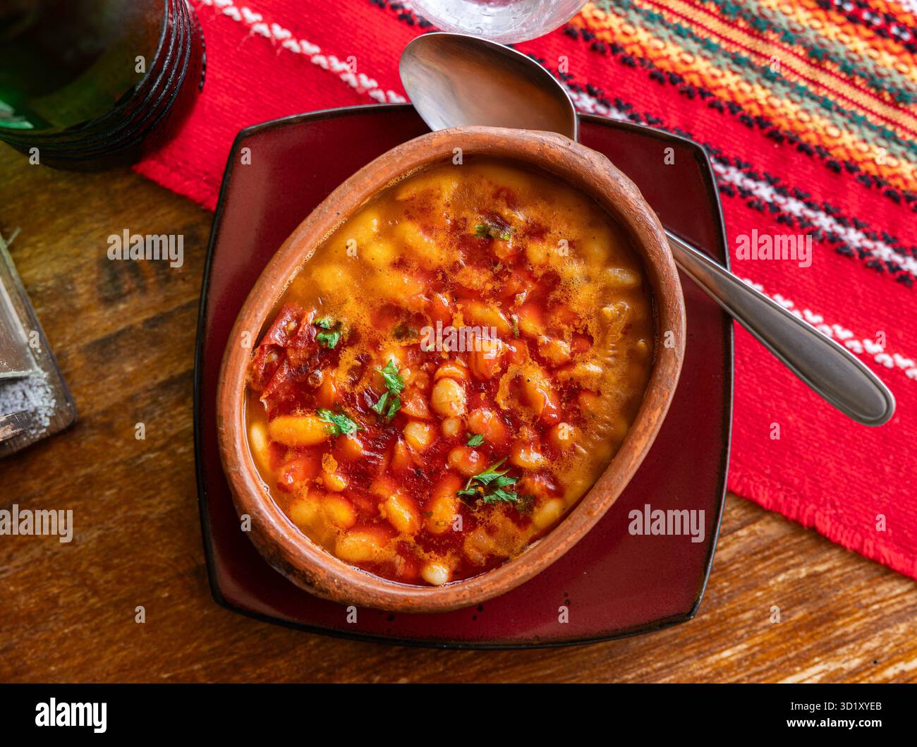 Traditional food from macedonia - tavche gravche closeup Stock Photo ...