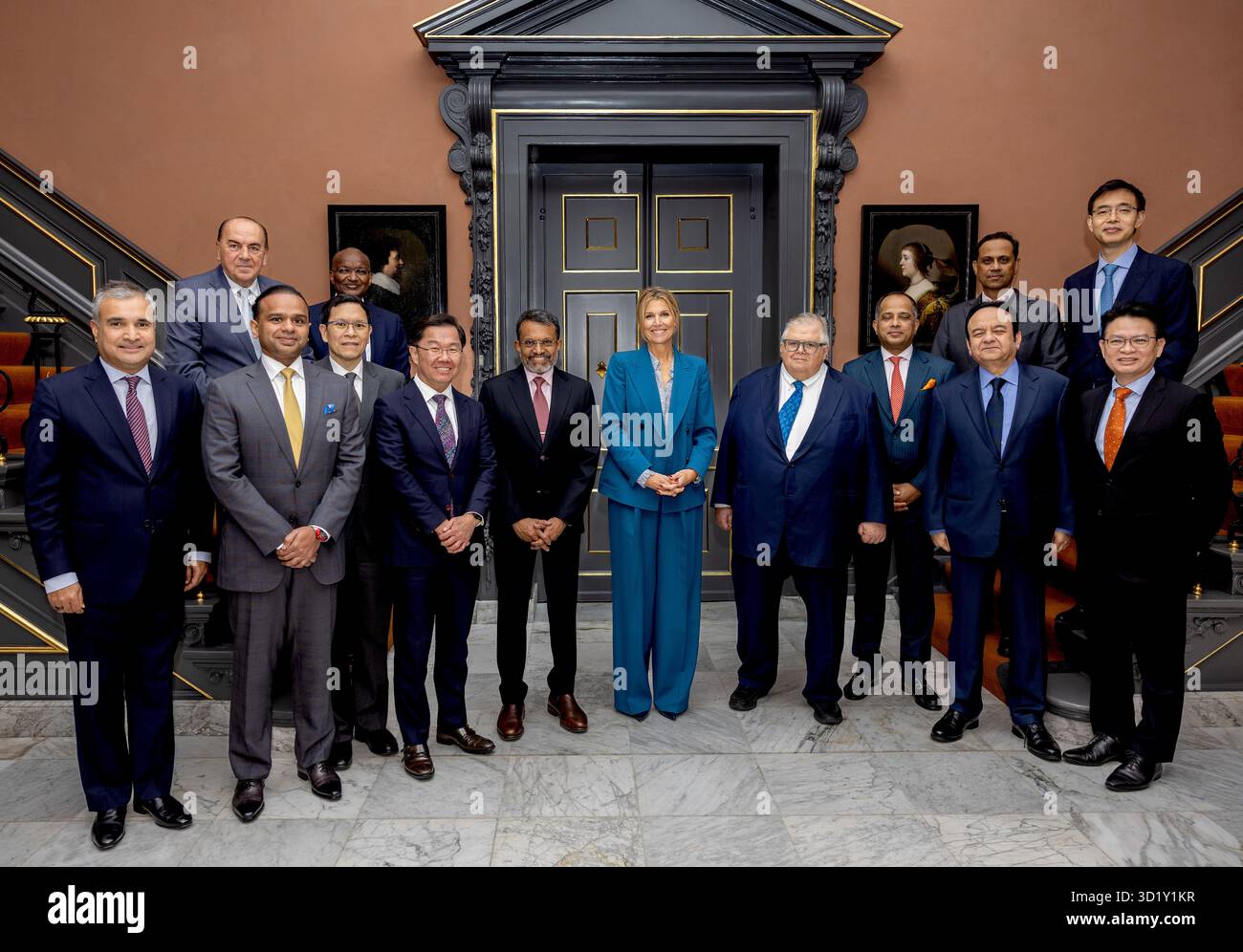 Queen Maxima during a meeting with members of the International ...