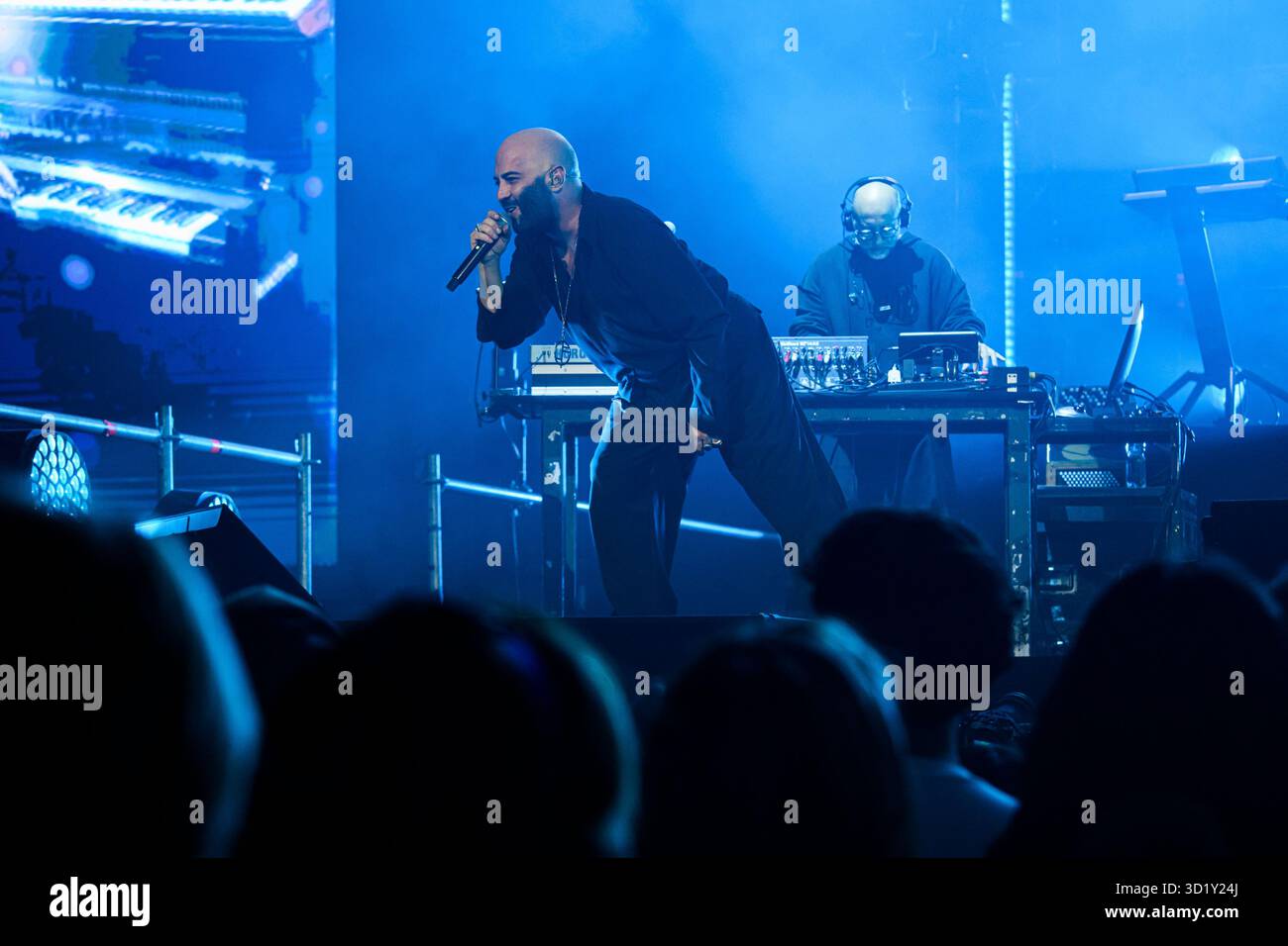 Giuliano Sangiorgi of Negramaro band performs live at concert of ...