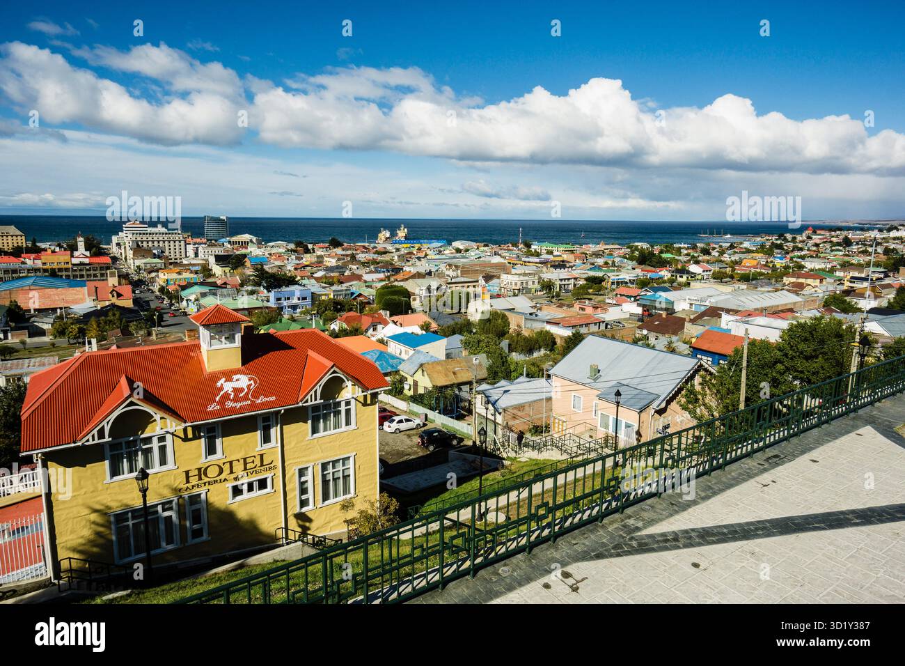 Punta Arenas from Cerro de la Cruz, (cross hill) -Sandy Point ...