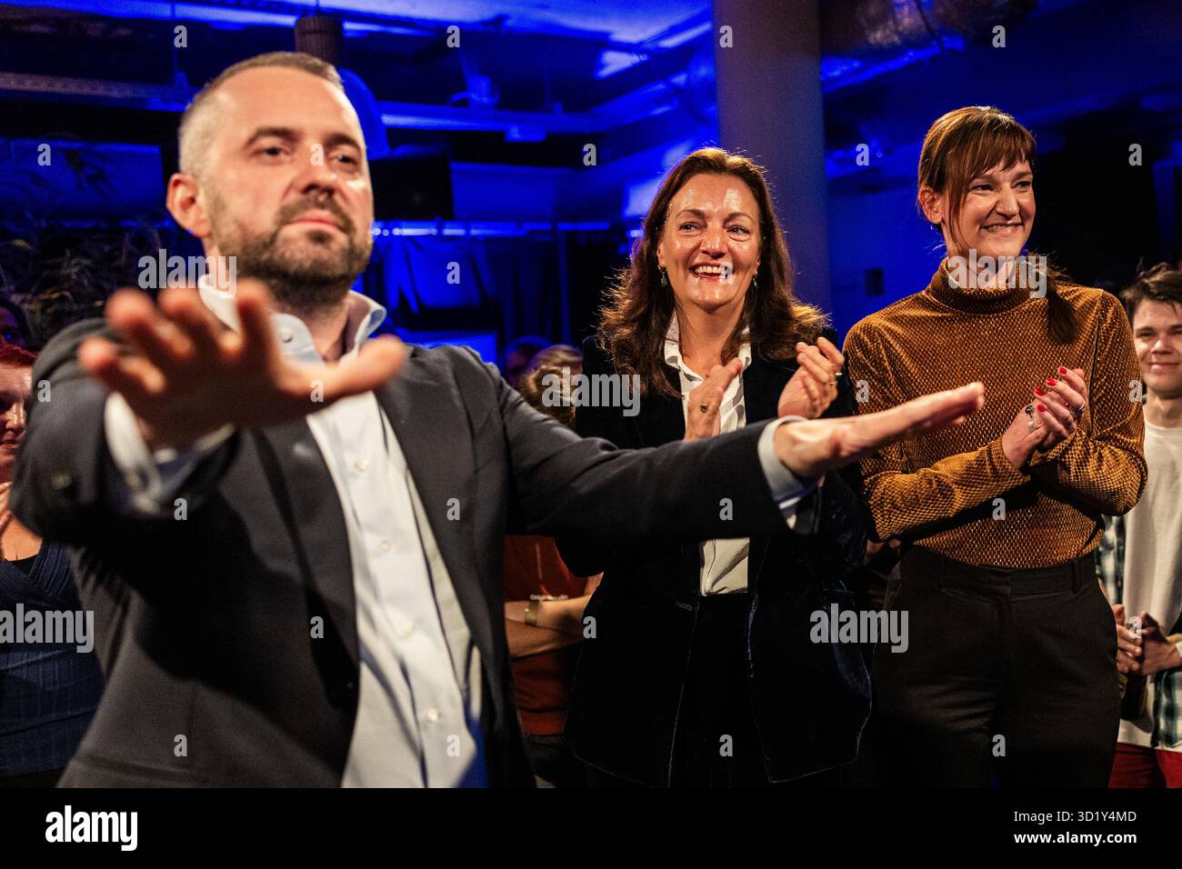 AMERSFOORT - SP leader Jimmy Dijk responds to the results of the House ...
