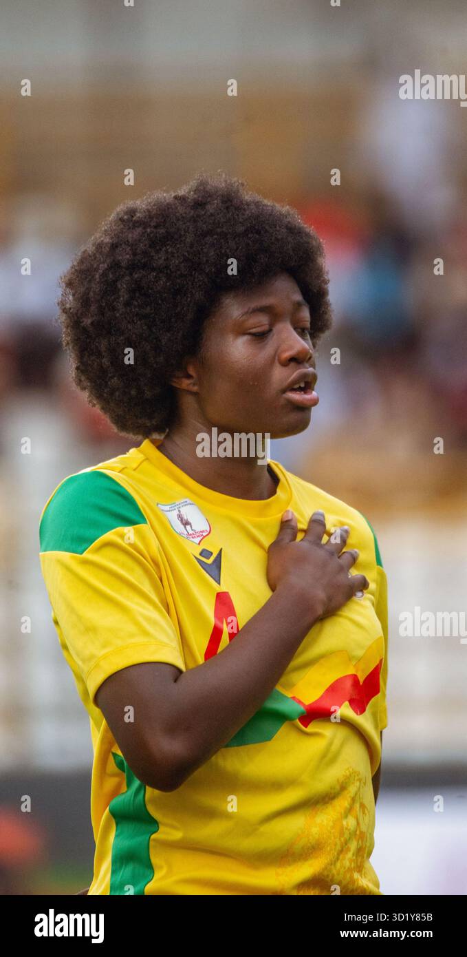 Benin Republic Players poses before the WAFCON 2026 Qualifier against ...