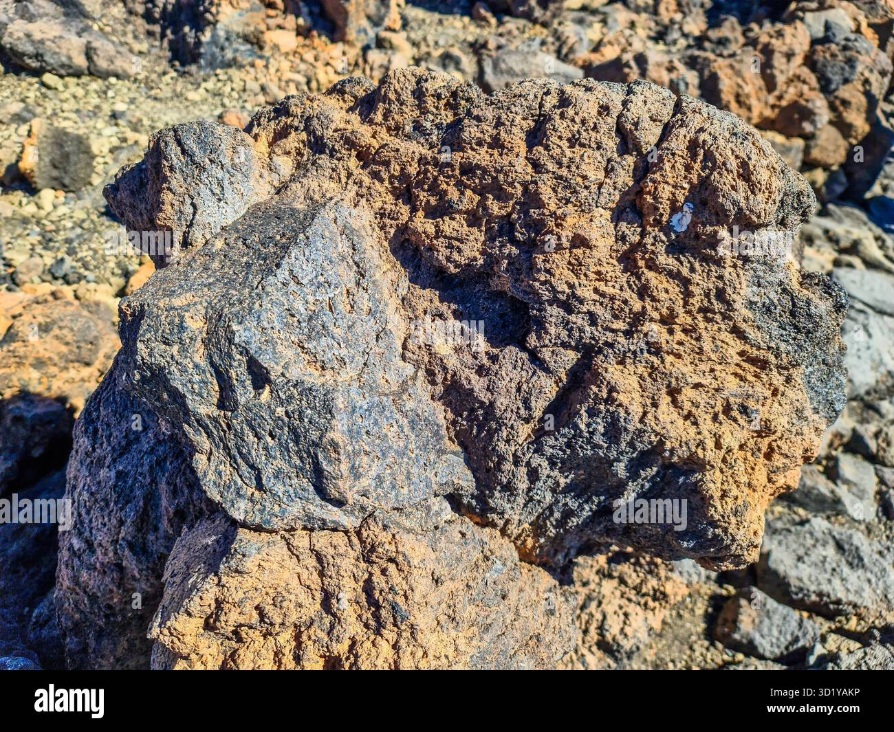 Rough and porous volcanic rock surface displaying diverse textures and ...