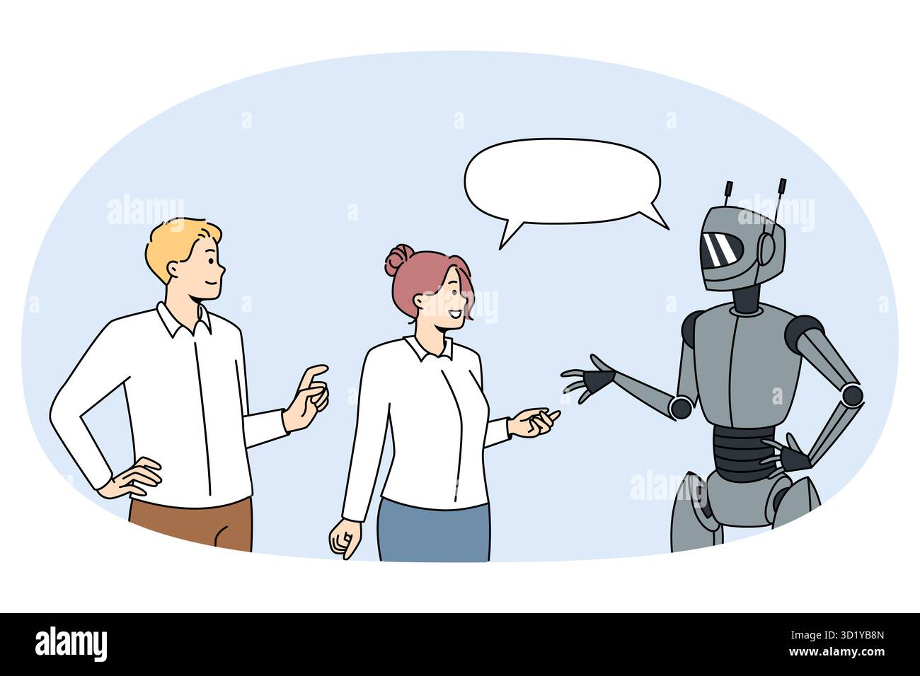 Chatbot concept support robot Cut Out Stock Images & Pictures - Alamy