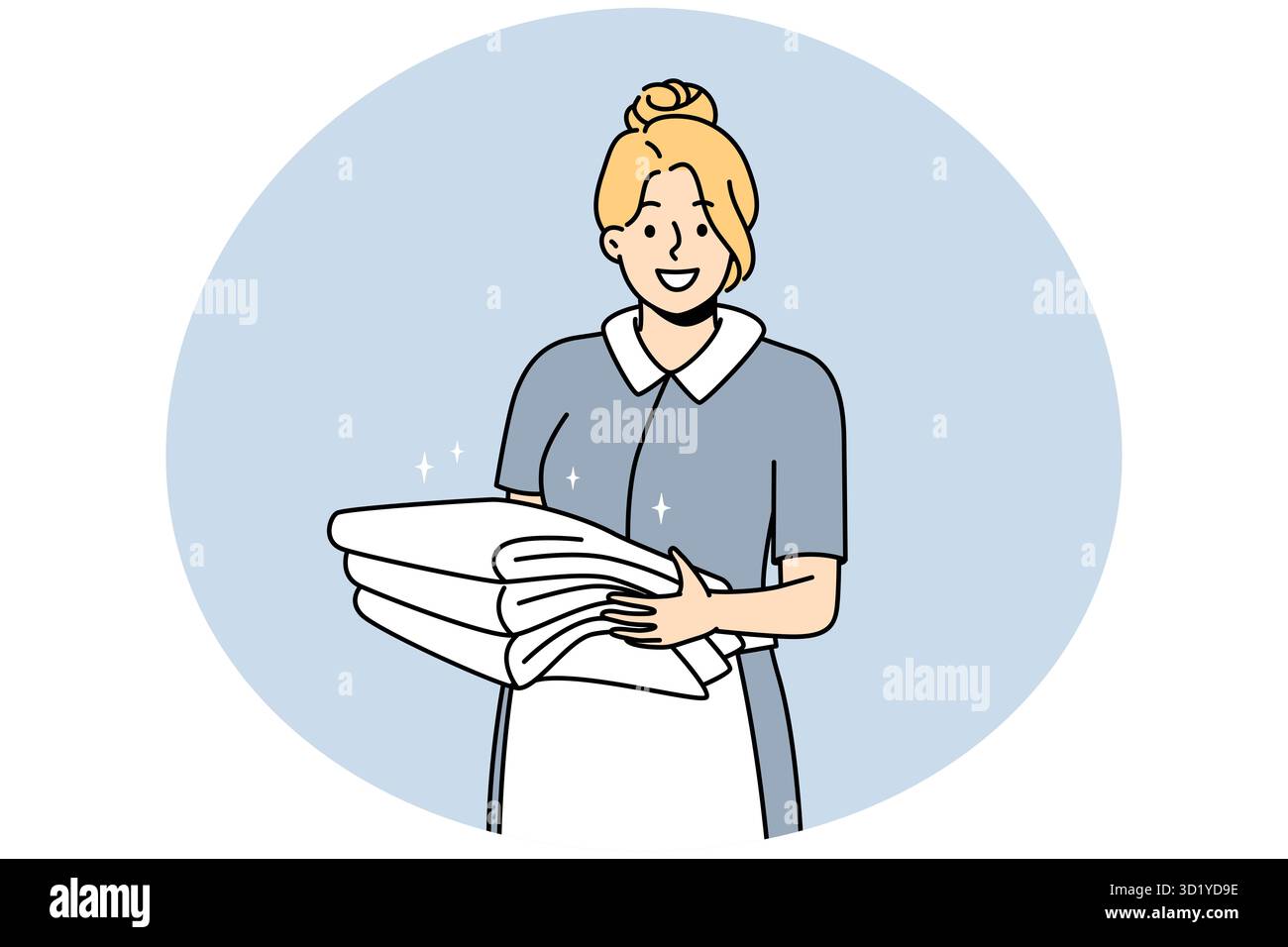 Housekeeper in hotel Cut Out Stock Images & Pictures - Alamy