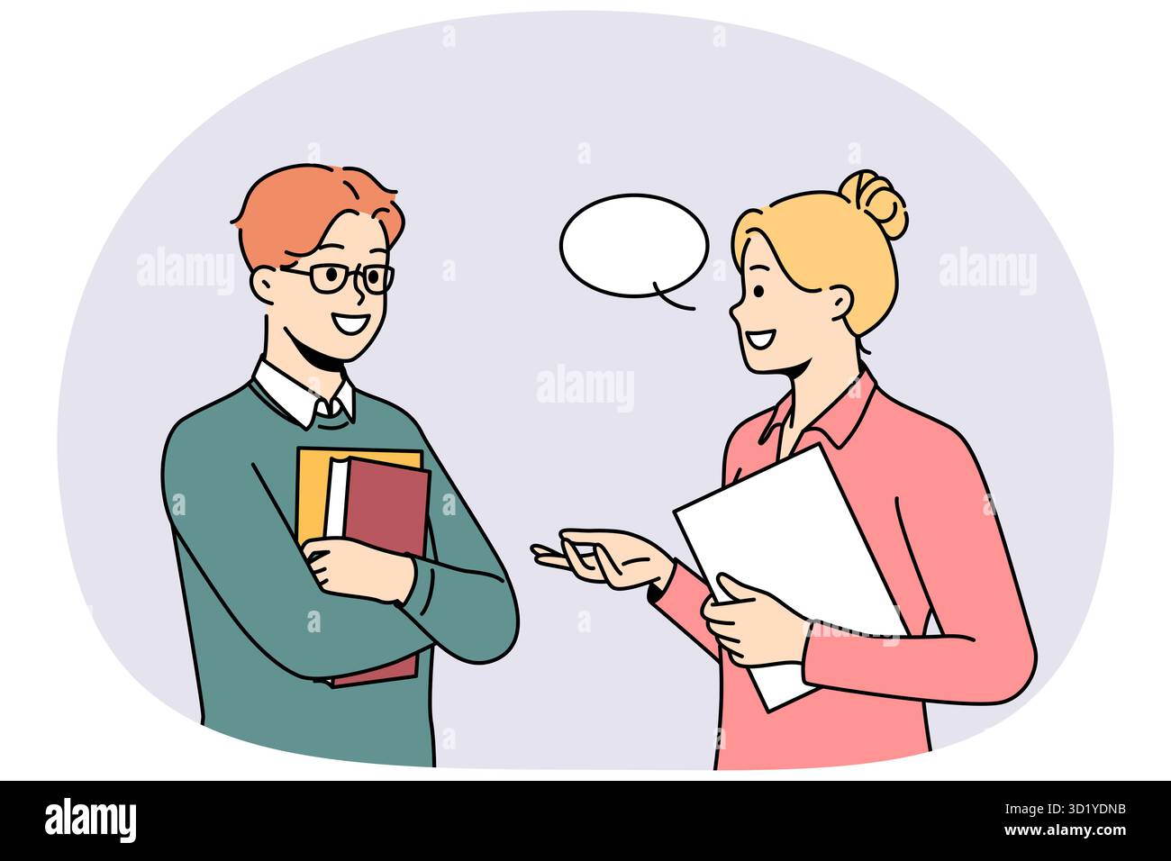 Communicate discuss Cut Out Stock Images & Pictures - Alamy