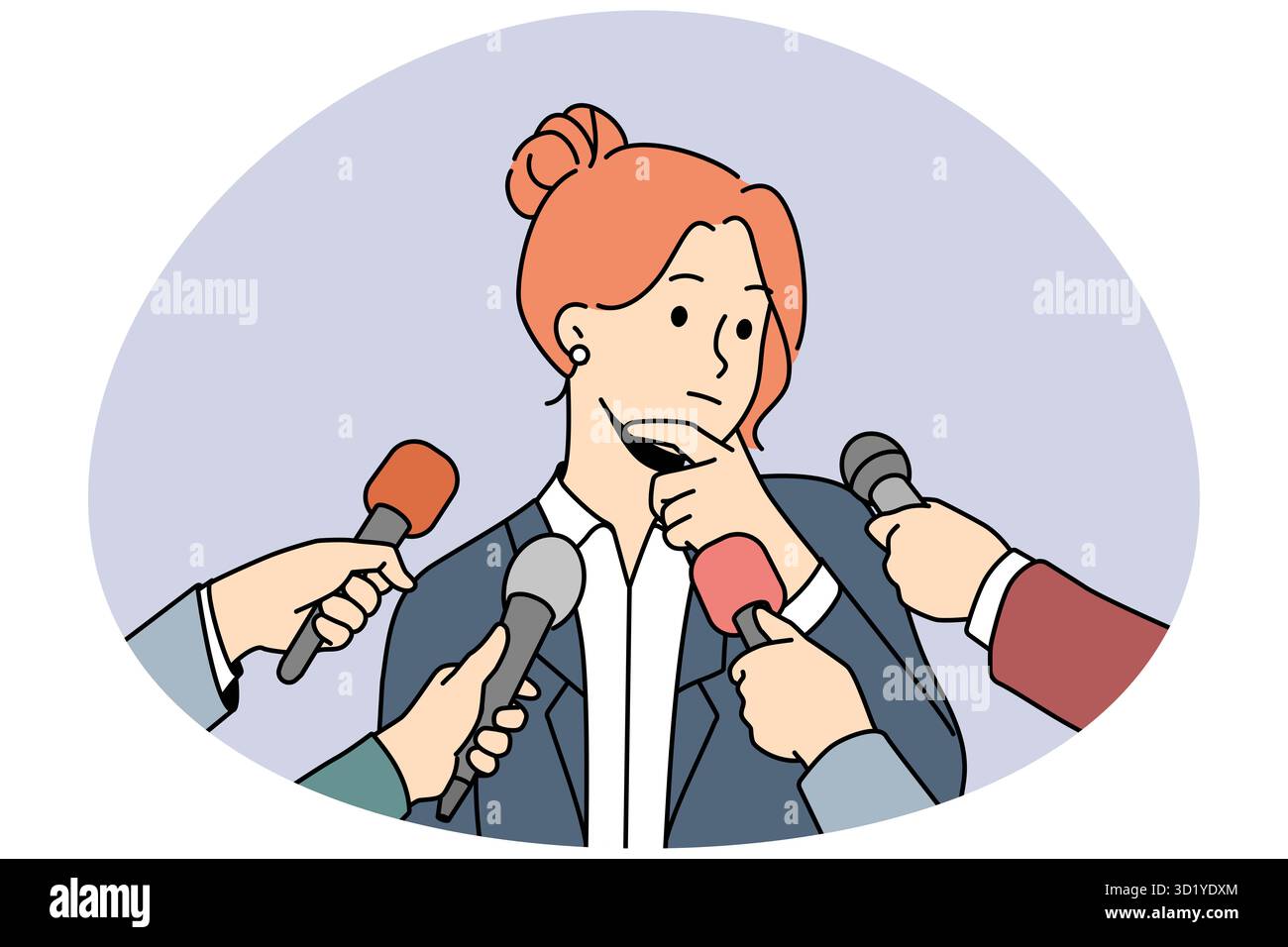 Interview conversation talking in Cut Out Stock Images & Pictures - Alamy