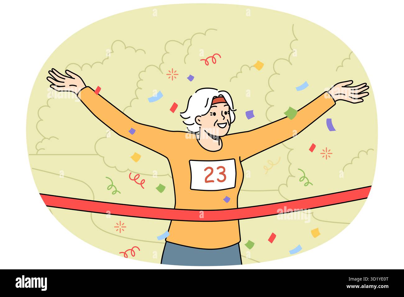 Marathon elderly Cut Out Stock Images & Pictures - Alamy