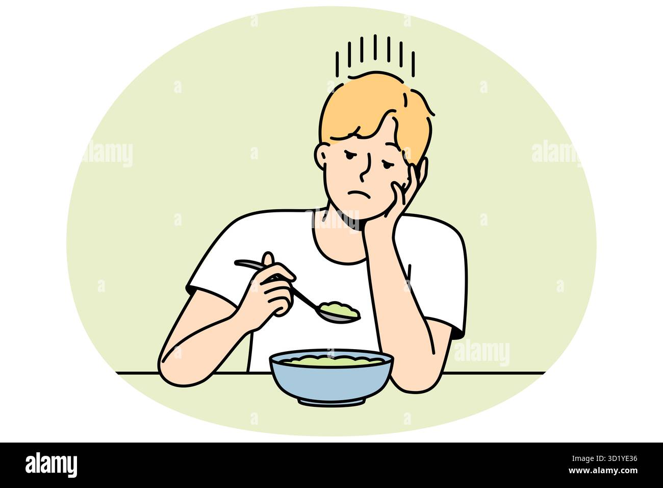 Healthy eating concept guy Cut Out Stock Images & Pictures - Alamy