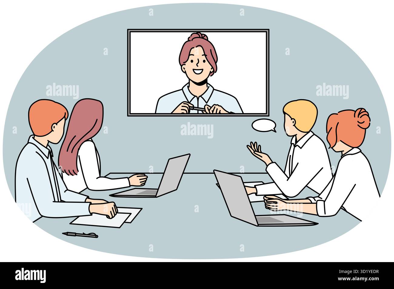 Vector chat interface in Cut Out Stock Images & Pictures - Alamy