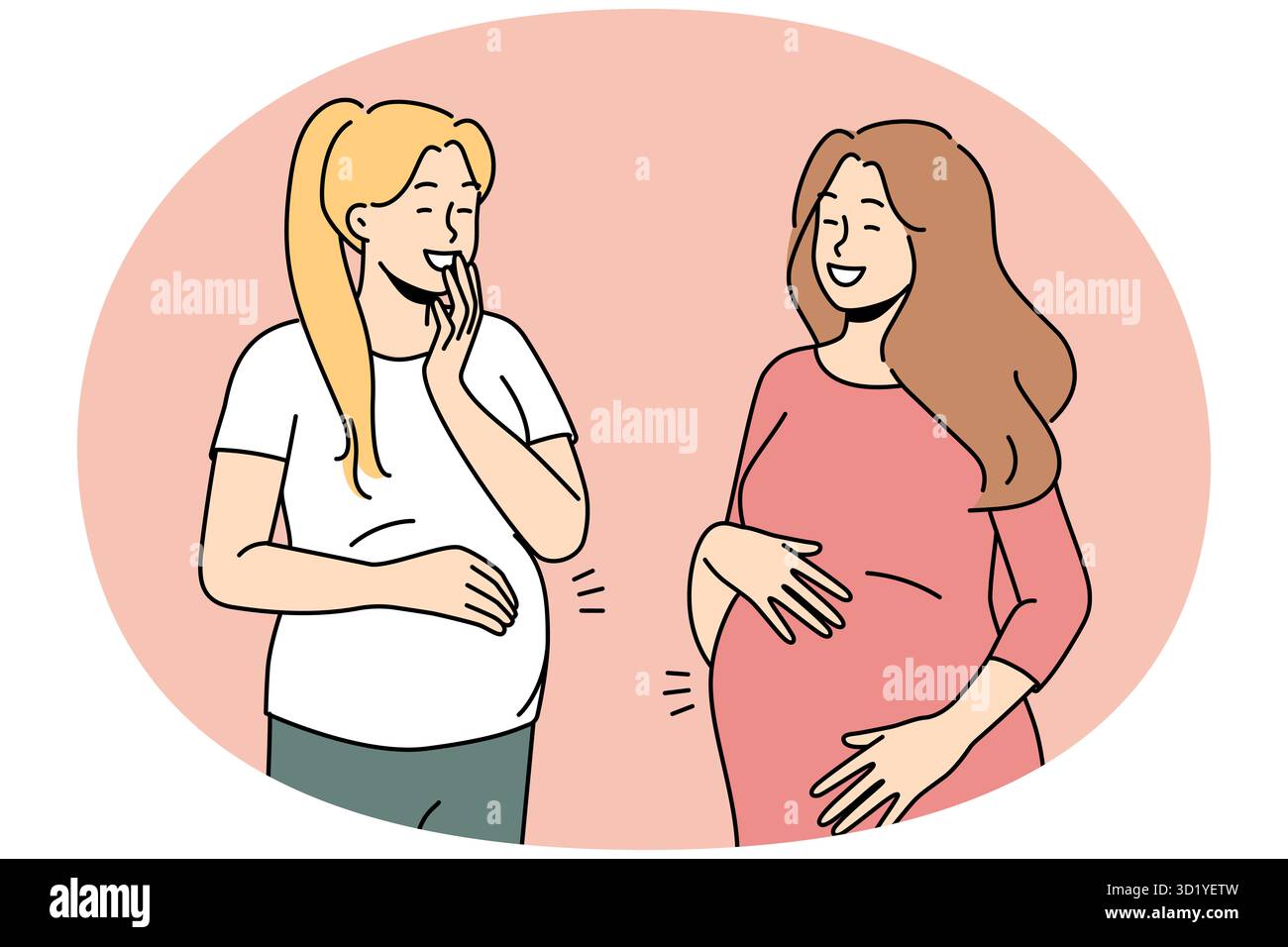 Feeling pregnancy Cut Out Stock Images & Pictures - Alamy