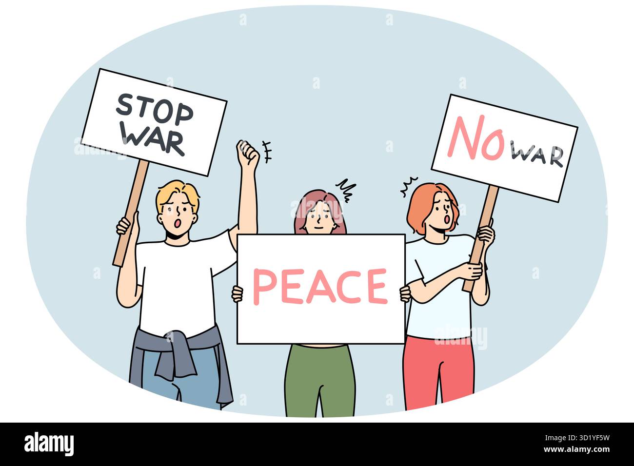 Political activist demonstrate demonstration Cut Out Stock Images ...