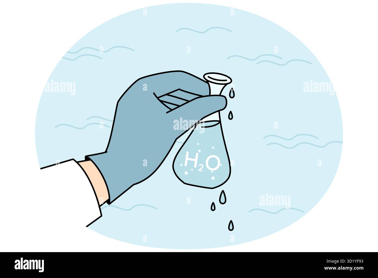 Cartoon hand in glove Cut Out Stock Images & Pictures - Alamy