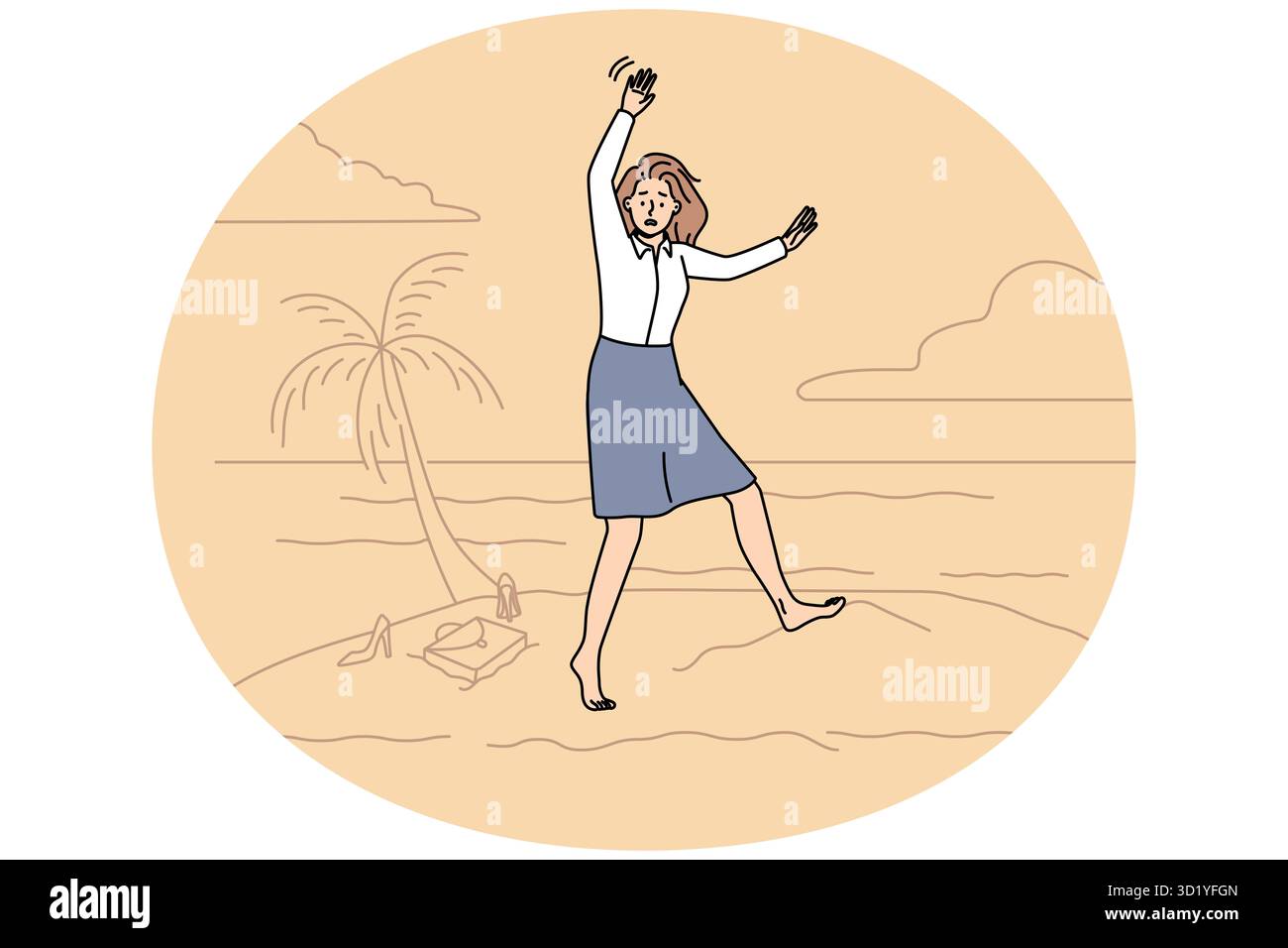 Deserted landscape Cut Out Stock Images & Pictures - Alamy