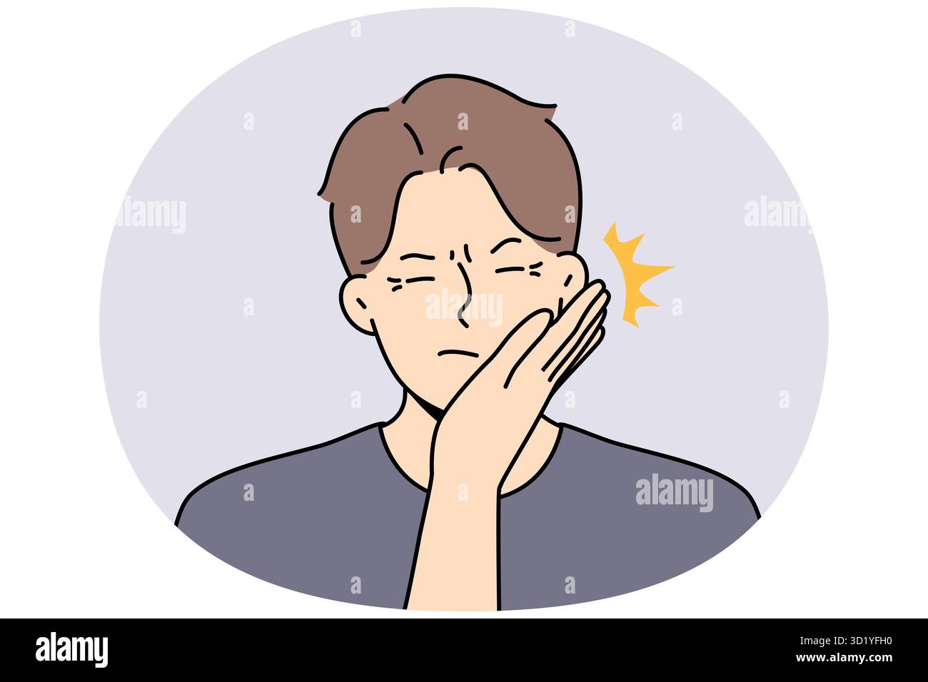 Dislike gesture unhappy man Cut Out Stock Images & Pictures - Alamy