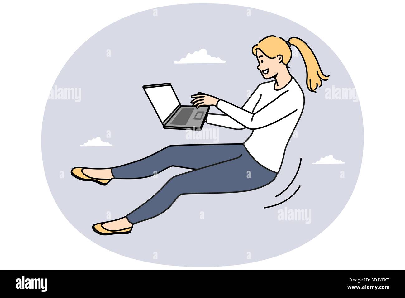 Modern online job in Cut Out Stock Images & Pictures - Alamy