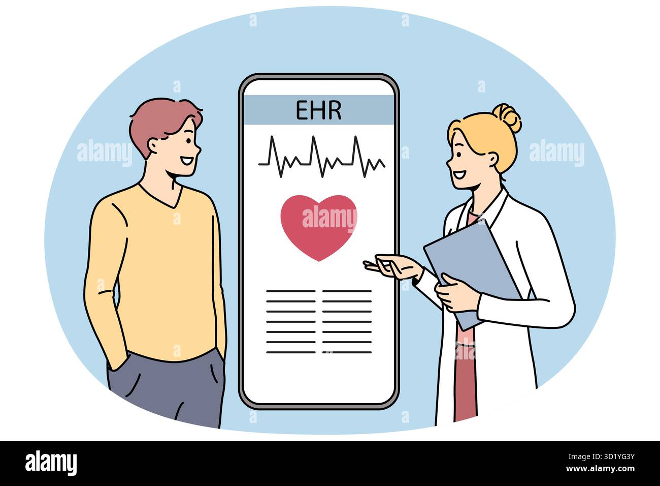 Patient mobile phone in Cut Out Stock Images & Pictures - Alamy