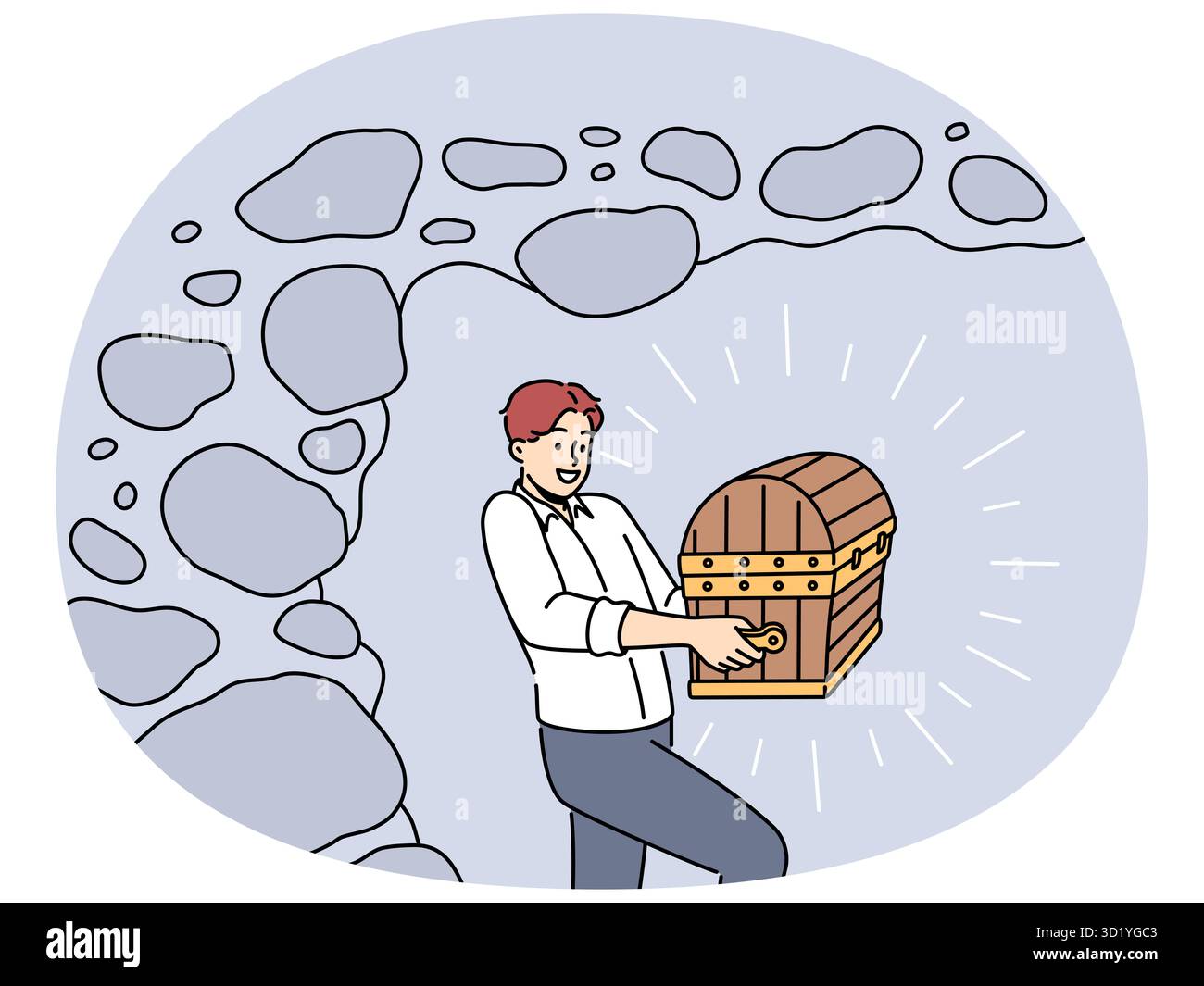 Successful excited rich man Cut Out Stock Images & Pictures - Alamy