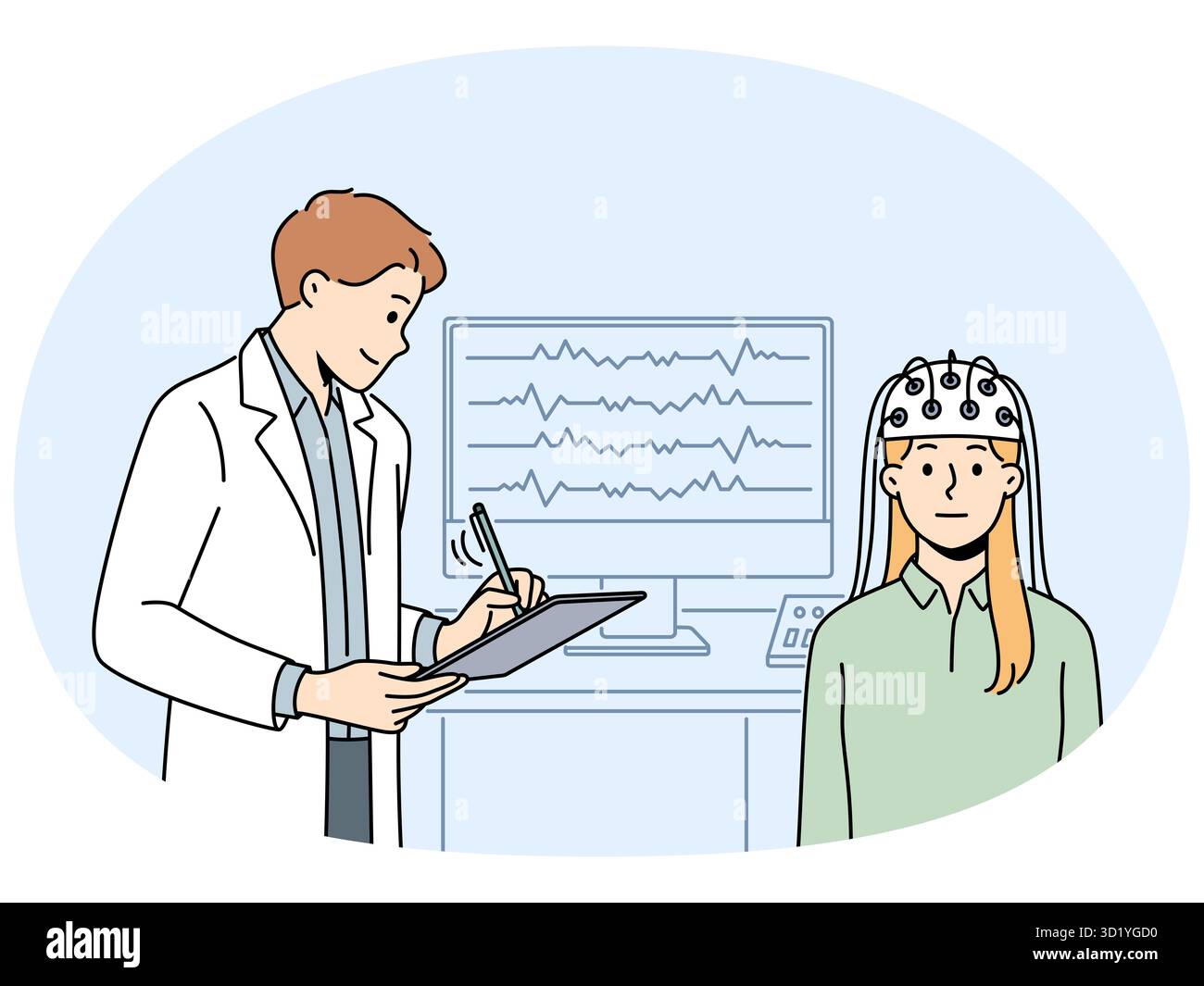Vector doctor in lab Cut Out Stock Images & Pictures - Alamy