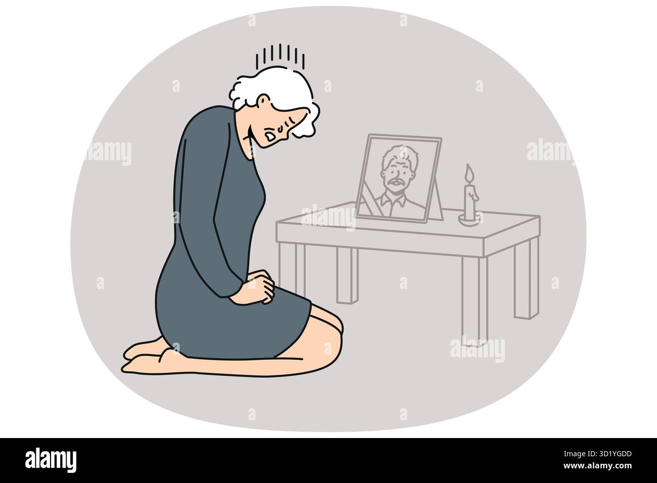 Portrait sad crying woman Cut Out Stock Images & Pictures - Alamy