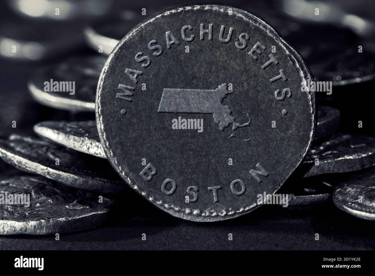 Silver coin map american hi-res stock photography and images - Alamy