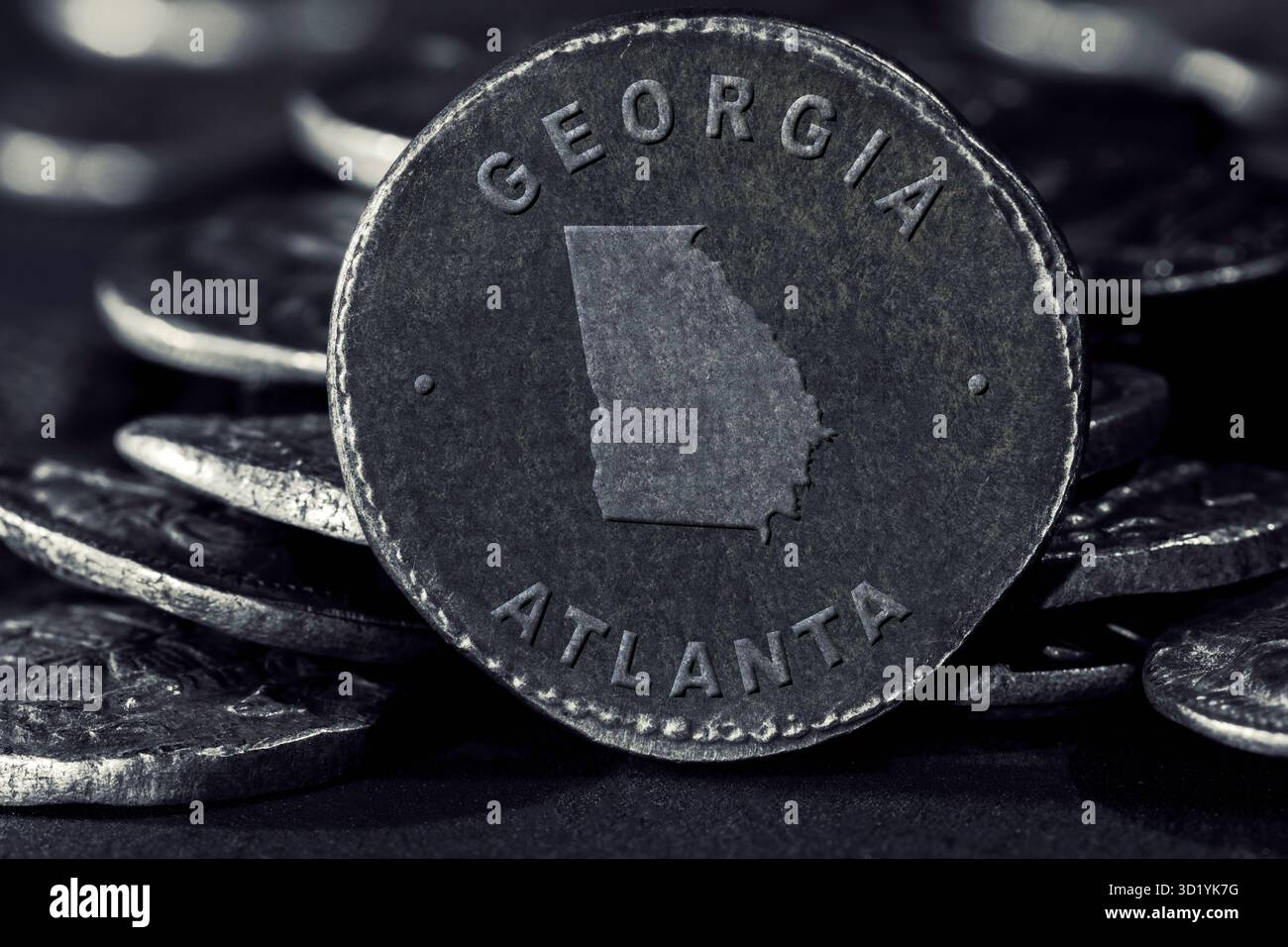 Georgia county map hi-res stock photography and images - Alamy