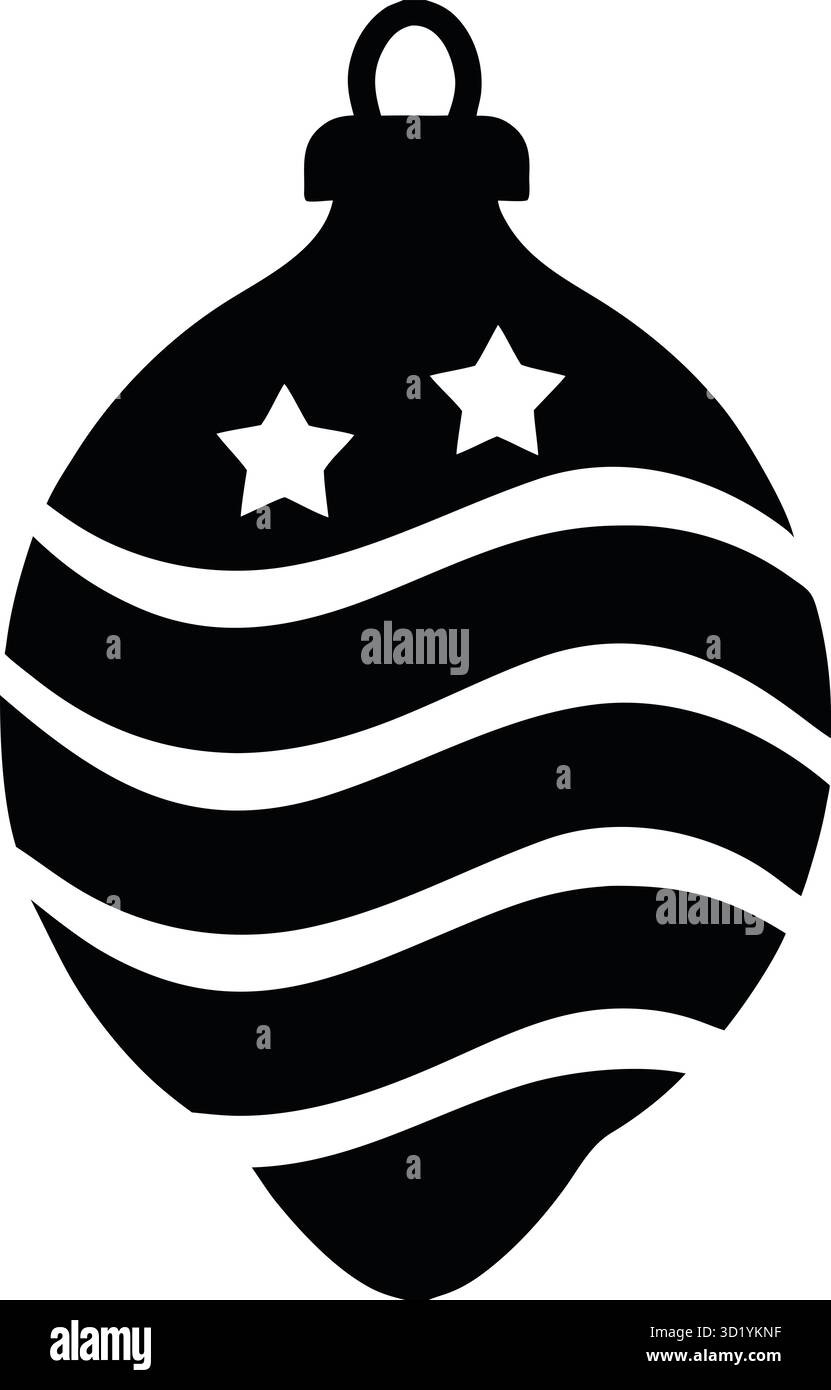 Bauble with stars Black and White Stock Photos & Images - Alamy