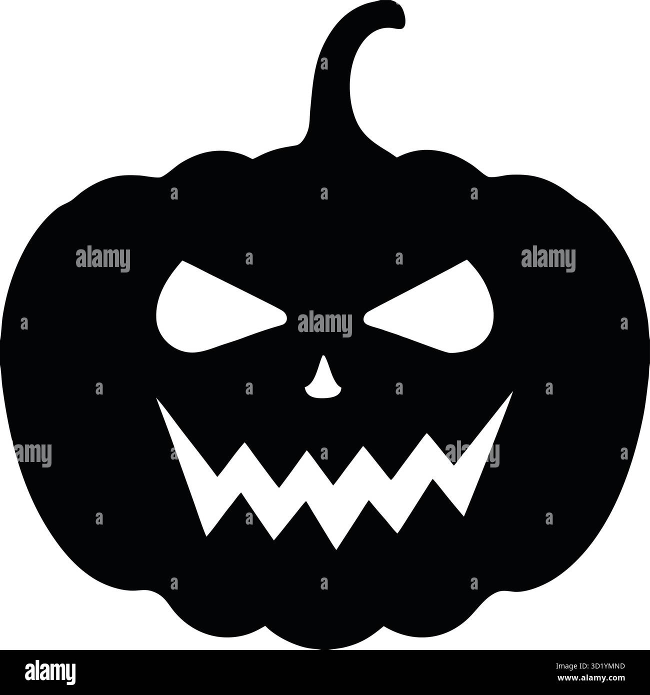 Jack lantern dark angry Black and White Stock Photos & Images - Alamy