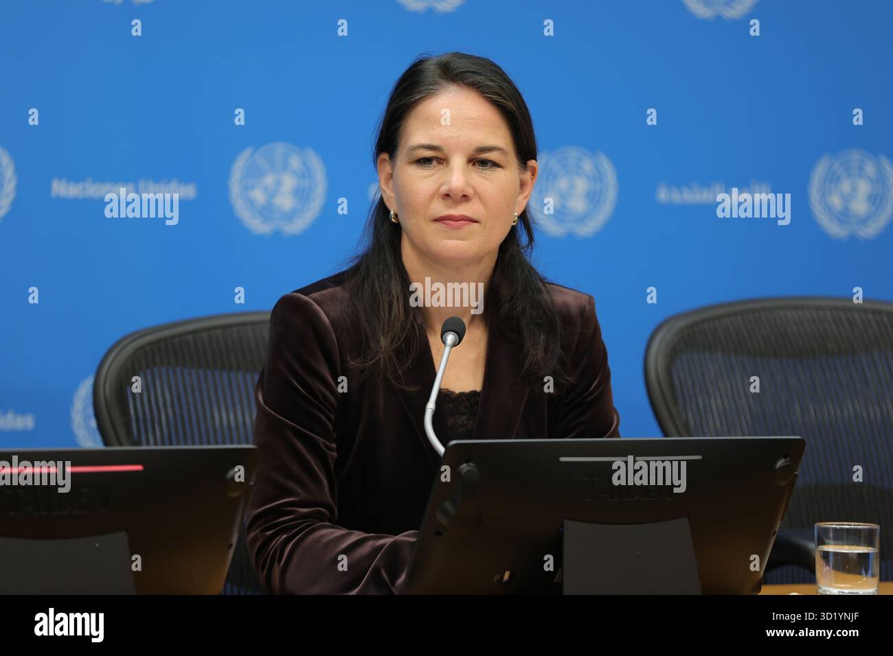 UNITED NATIONS, NEW YORK – OCTOBER 29, 2025: Alya Ahmed Saif Al-Thani ...