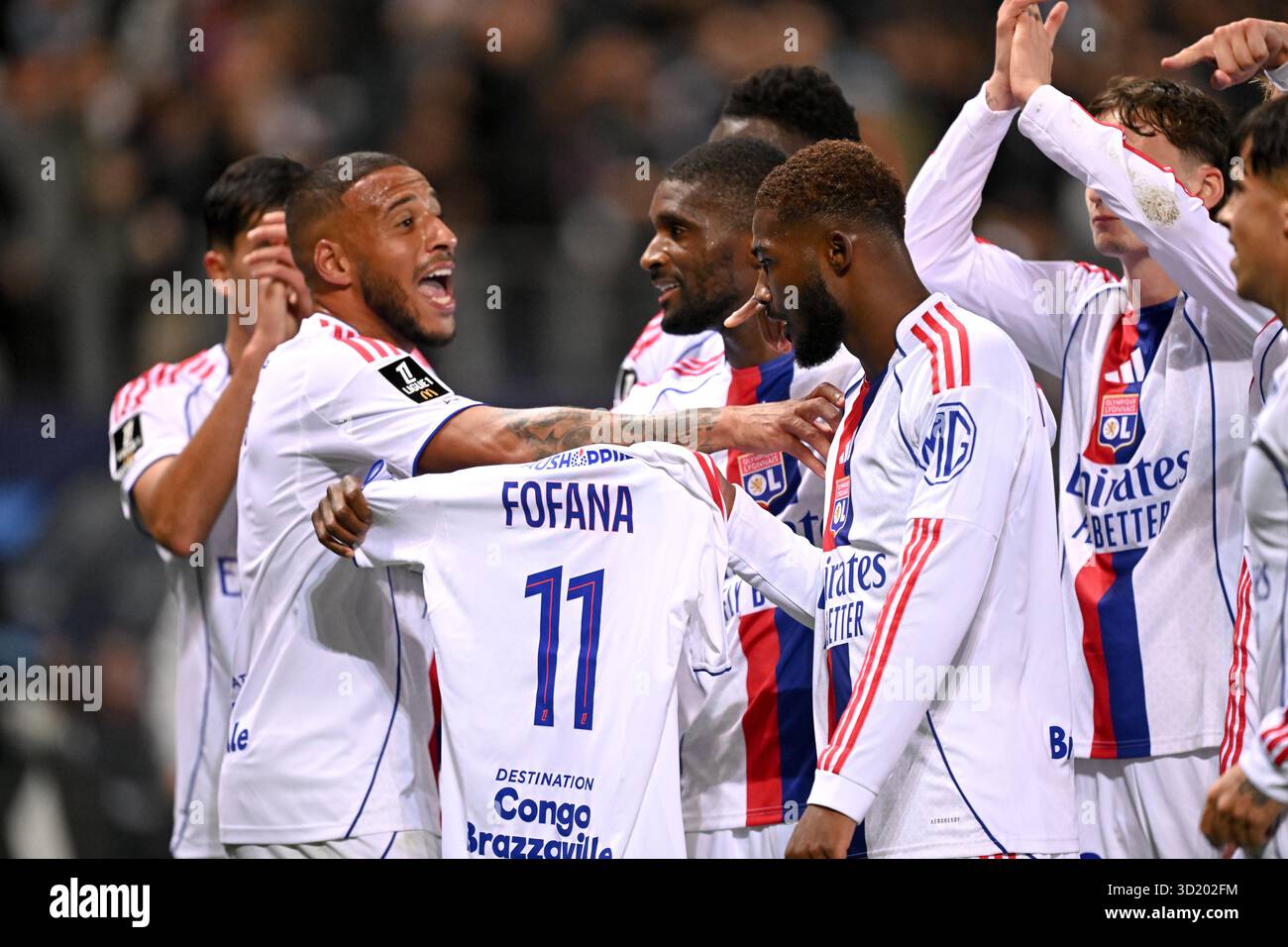 98 Ainsley MAITLAND NILES (ol) - 11 Malick FOFANA (ol) during the Ligue ...