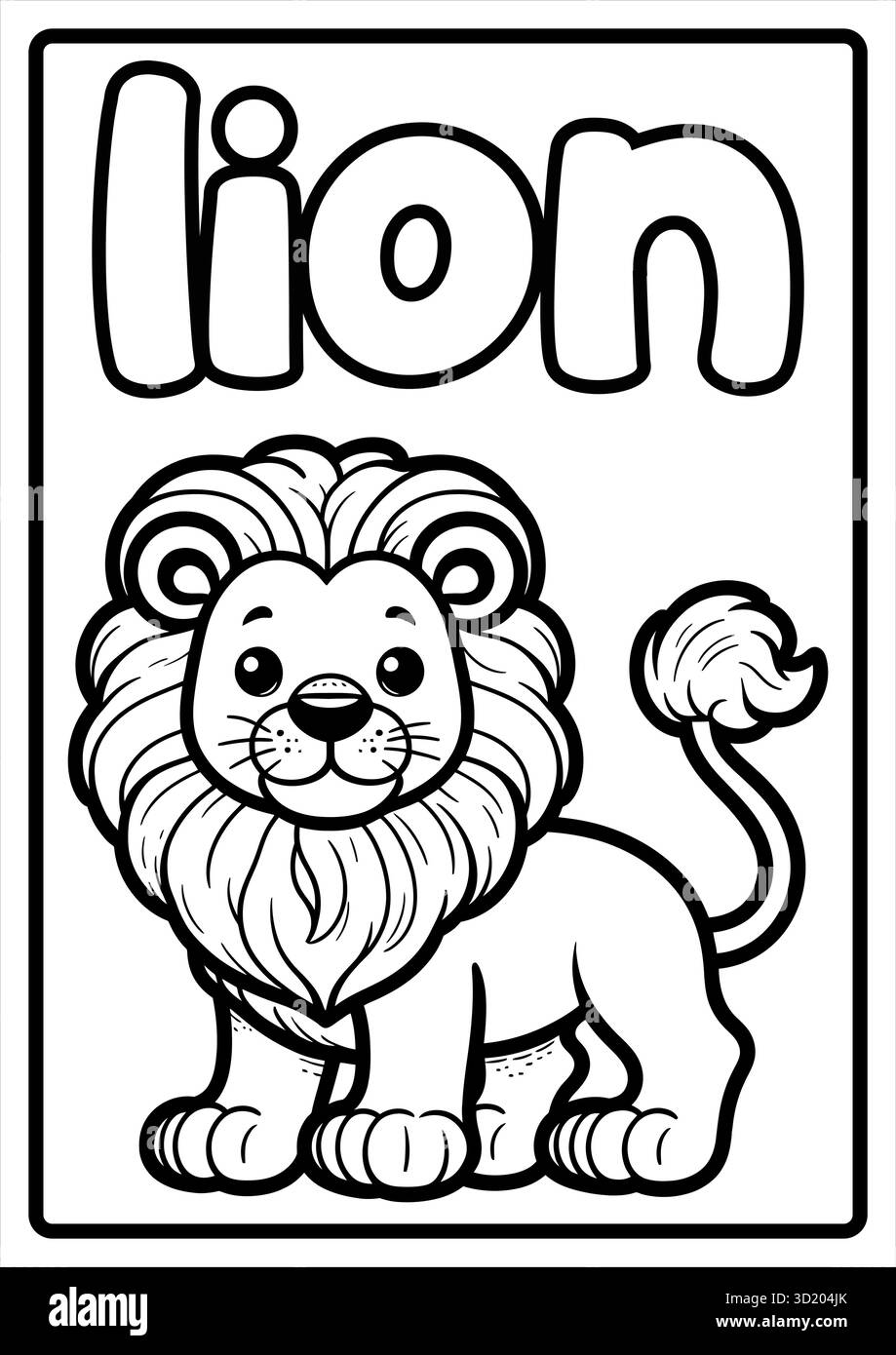 Printable Cute Animal Coloring Pages for Kids feature fun and easy-to ...