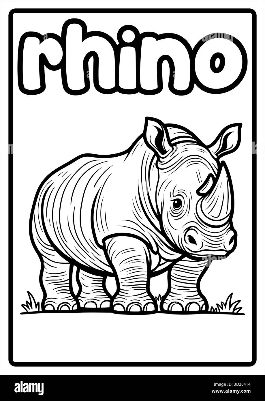 Printable Cute Animal Coloring Pages for Kids feature fun and easy-to ...