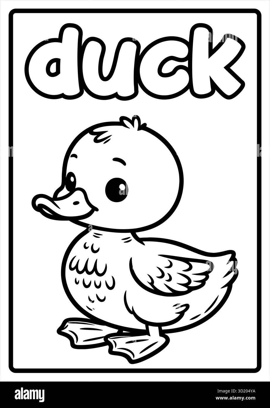 Printable Cute Animal Coloring Pages for Kids feature fun and easy-to ...