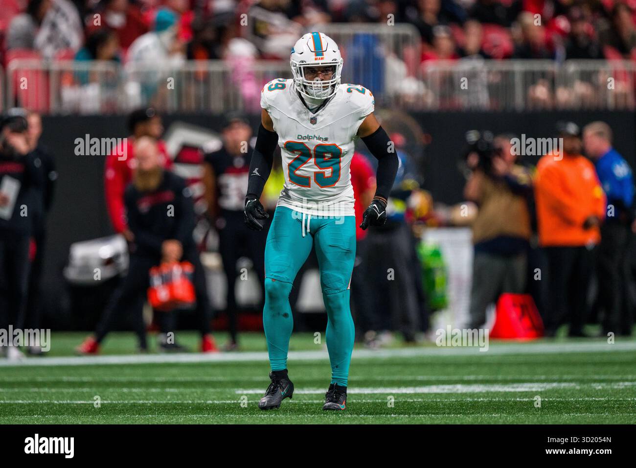 Miami Dolphins safety Minkah Fitzpatrick (29) works during the second ...