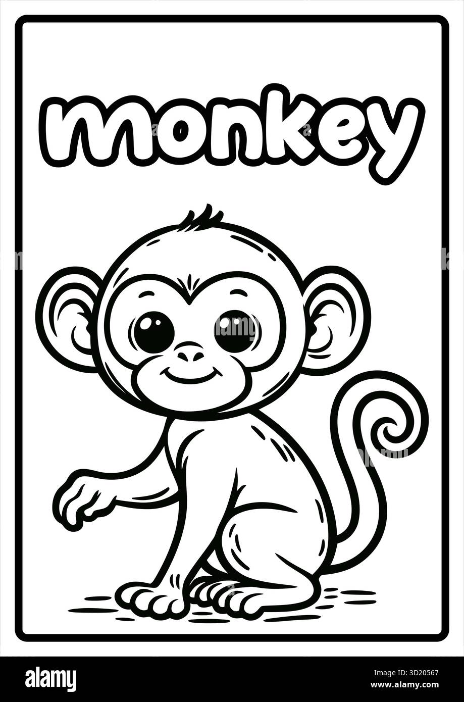 Printable Cute Animal Coloring Pages for Kids feature fun and easy-to ...
