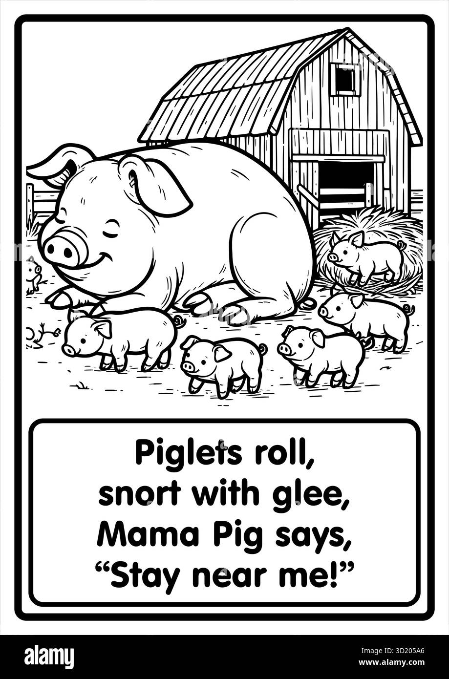Printable Cute Animal Coloring Pages for Kids feature fun and easy-to ...