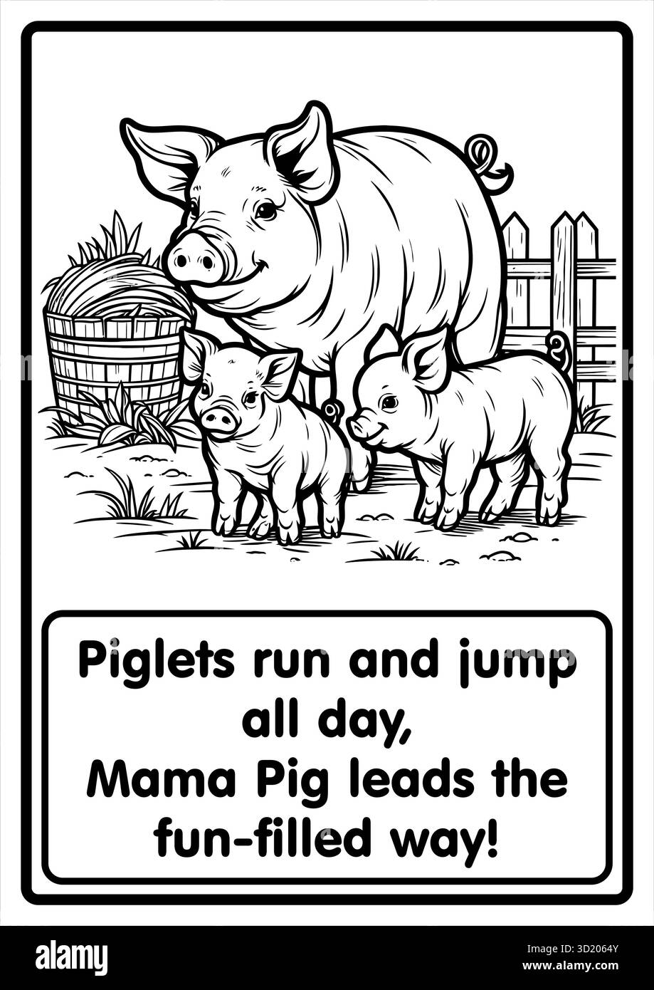 Printable Cute Animal Coloring Pages for Kids feature fun and easy-to ...