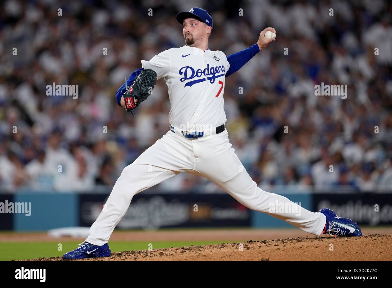 Los Angeles Dodgers' pitcher Blake Snell throws against the Toronto ...