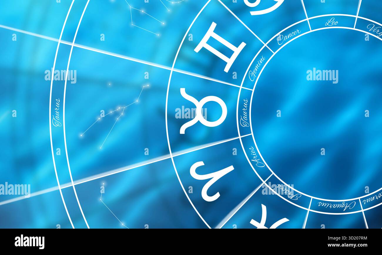 Taurus Zodiac Sign, Astrological Symbol Stock Photo - Alamy
