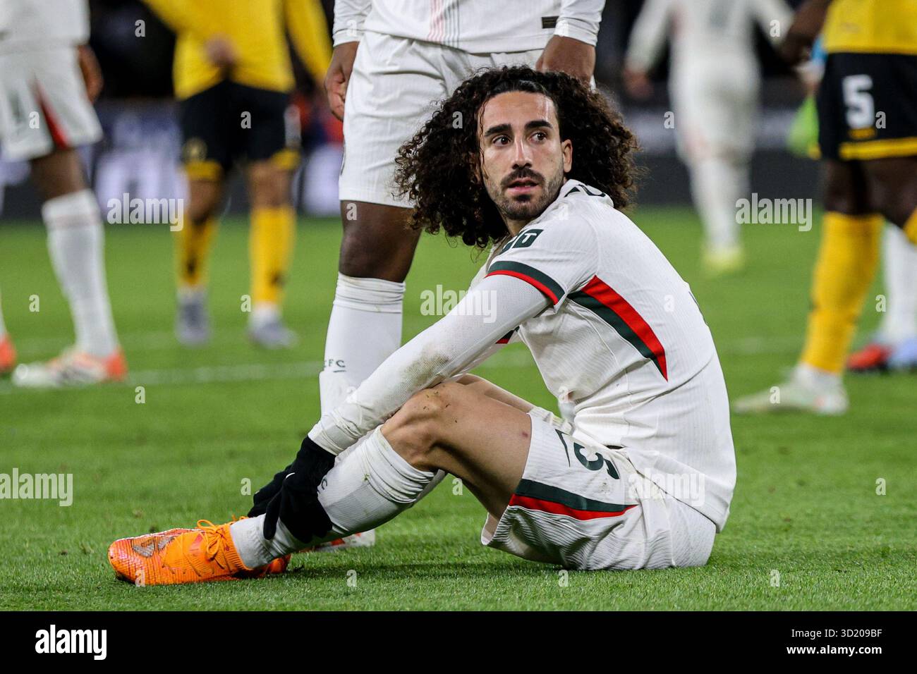 Marc Cucurella (3 Chelsea) on the ground during the Carabao Cup ...